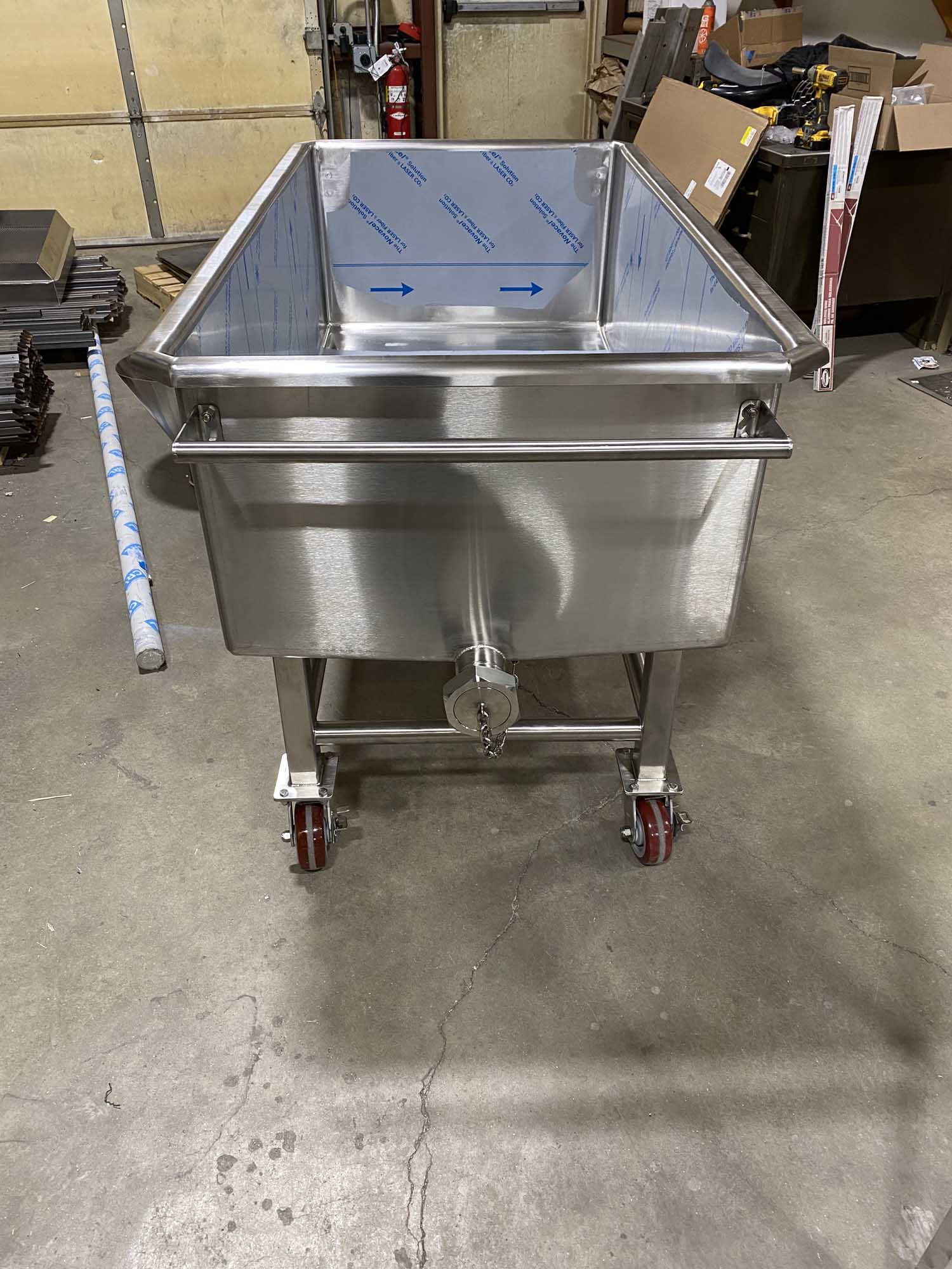 Custom Roller Tub - Poole Metal Fabrication